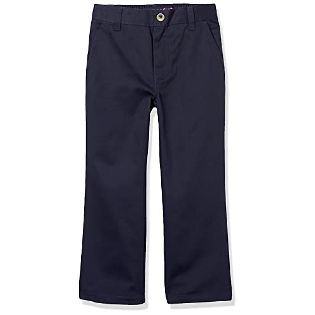 French Toast Girls' Pull-On Twill Pant (Standard & Plus), School Uniform Navy, 10