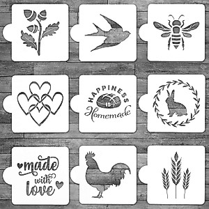 Vie De Pain- Sourdough Bread Baking Kit! Beautiful Sourdough Starter Jar, Sourdough Crock with Thick Artisan Bread Stencils to make the Perfect Sourdough Bread! Premium Quality for Bread Enthusiasts!