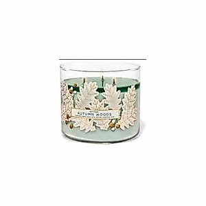 Bath and Body Works Autumn Woods 3 Wick Candle 14.5 oz / 411 g