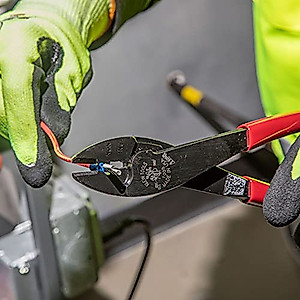 Klein Tools 1005 Cutting / Crimping Tool for 10-22 AWG Terminals and Connectors, Terminal Crimper for Insulated and Non-Insulated Terminals