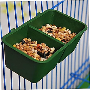 15pcs Birds Feeder Feeding Bowl Birds Manger Feeder Trough Birds Bird Waterer Birds Pet Bird Feeder Bird Supplies Birds Feeding Bowl Birds Feeding Dish Birds Feeding Groove Green BESPORTBLE
