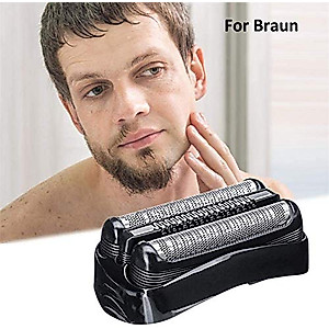 Shaver Foil & Cutter Blade for Braun Series 3 32S 320S-4 340S-4 350CC-4 330S-4 Silver