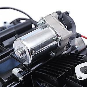 ZAWAYINE 125cc 4 Stroke Engine Motor Replacement Kit, Electric Start Engine Motor, Air Cooled Semi Auto Transmission W/Reverse Engine for 125cc All Sizes of Karts and ATV