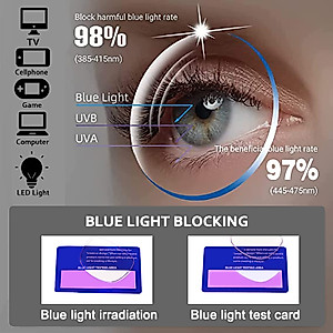 BIENCOOL 6 Pack Reading Glasses Traditional Frames for Men and Women Readers with Spring Loaded Hinges (6 Pack Black, 2.00, multiplier_x)