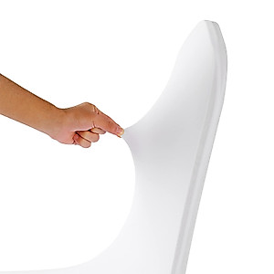 AlGaiety Spandex Chair Cover,25PCS,Chair Covers,Living Room Chair Covers,Removable Chair Cover Washable Protector Stretch Chair Cover for Party, Banquet,Wedding Event,Hotel(White)