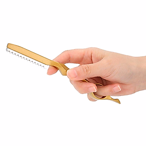 Hair Thinning Knife, Portable Stainless Steel Bangs Hair Trimming Knife Thinning Cutting Shaver Shaving Grooming Remover Hair Removal Tool for Men and Women (#1)