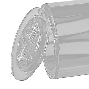 Acrylic Mini Reptile Tank Habitat Cricket Terrarium Reptile Breeding Case Circular with Top Cover for Spider Small Animals