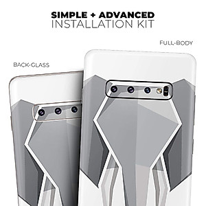 DesignSkinz Geometric Elephant Protective Vinyl Decal Wrap Skin Cover Compatible with The Samsung Galaxy S20 (Screen Trim & Back Glass Skin)