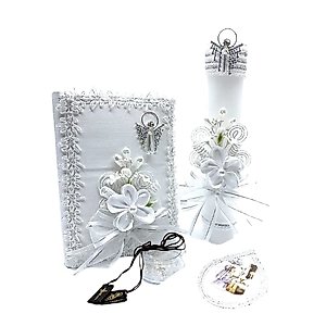 First Communion Candle Set for a Girl