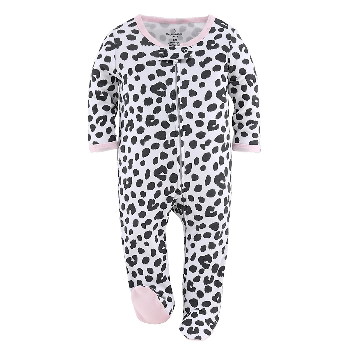 The Peanutshell Baby Sleepers for Girls Set of 3 - Newborn Baby Clothes, Soft Cotton Girl Footed Pajamas, Newborns & Infants Clothes Gift Set - Rainbow Dinosaur