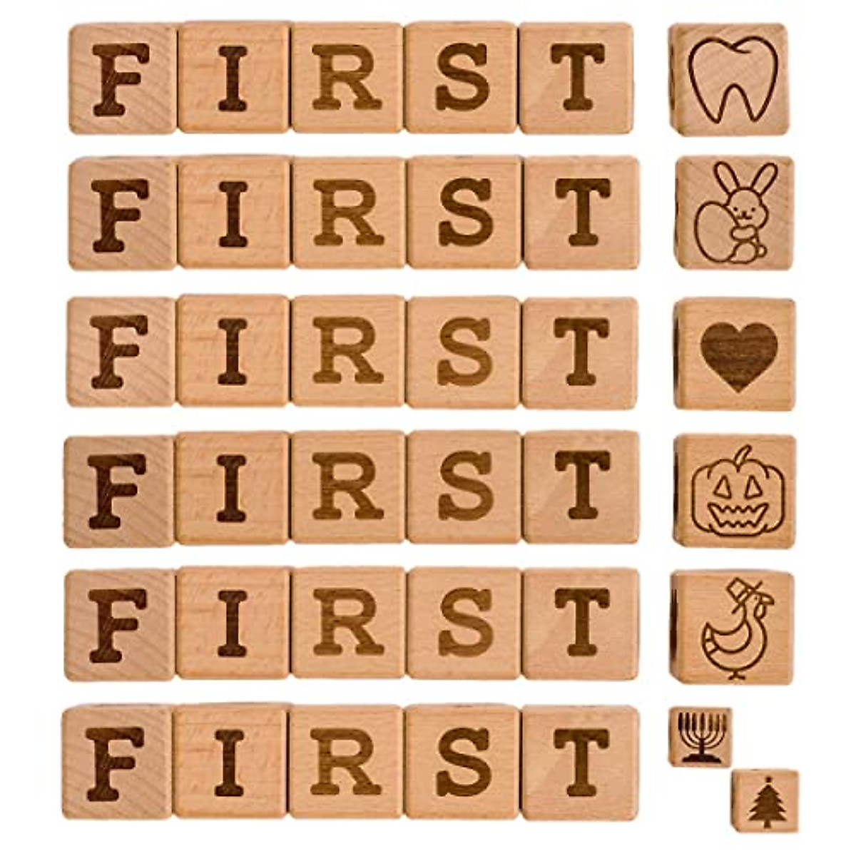 Milestone Mini Blocks | Pregnancy + Newborn +Toddler + Weekly + Monthly + Yearly Age + School Grade + First Holidays