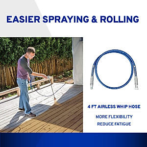 Graco TrueAirless 311 Spray Tip and 4 ft Hose Whip Bundle