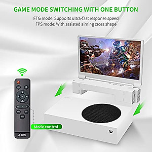 G-STORY 15.6" Portable Monitor 144Hz for Xbox Series S 2K Portable Gaming Monitor IPS Screen for Xbox Series S（not Included） with Two HDMI, HDR, Freesync Game Mode Travel Monitor