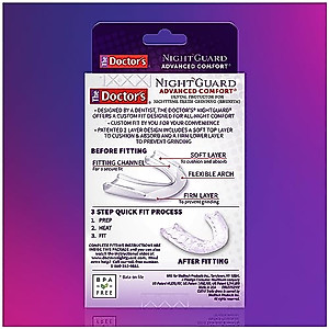 The Doctor's NightGuard, Mouth Guard for Grinding Teeth, Dental Guard for Bruxism, Night Guard for Teeth, 1 Pack