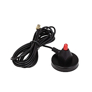 Antenna Magentic Mount Base, Ancable SMA Antenna Mount with 10ft/3m RG174 SMA Coaxial Cable (Gold Plated SMA Plug) for 3G / 4G / LTE Cellular, Ham, ADS-B, GPS Antennas