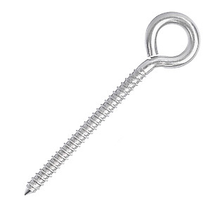 Premier Stainless Solutions 1/2” x 6” Long Stainless Steel Lag Eyebolts, T316 Marine Grade – Lot of 5