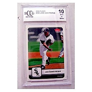 Autograph Warehouse 409745 Jose Contreras Trading Card - Graded Slabbed 10 Mint BCCG 2006 Fleer No.380- Cuban Chicago White Sox 67