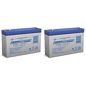 Power Sonic 6V 7Ah SLA Replacement Battery for BB HR9-6, HR96 UPS - 2 Pack