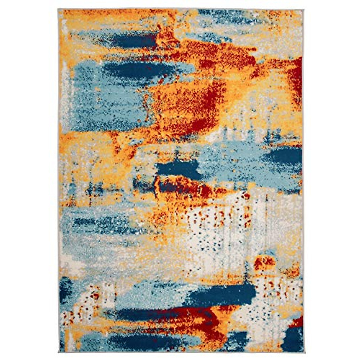 Rugshop Sky Collection Novel Abstract Area Rug 5' x 7' Multi