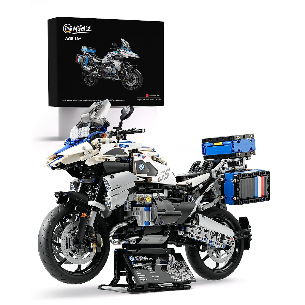 Nifeliz R125GX Motorcycle Toy Building Kit, Build a Stylish Motorcycle Display Model, Collectible Motorcycle Model Building Kit for Adults (2369 PCS)