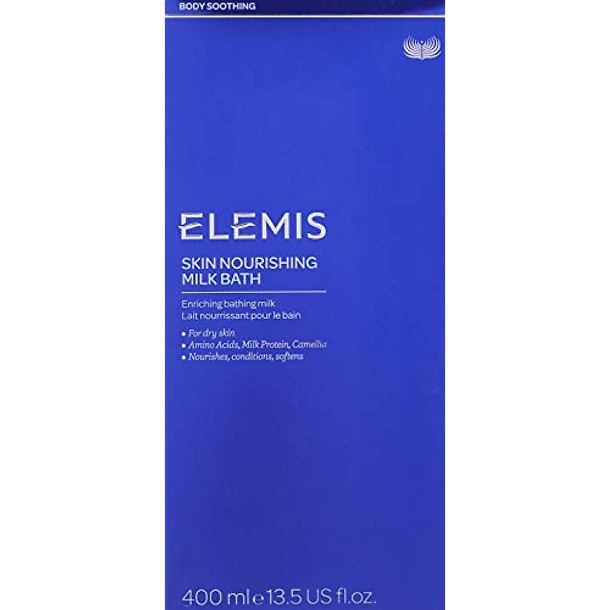 ELEMIS Skin Nourishing Milk Bath | Creamy Bathing Milk Enriches, Conditions and Softens Extra Dry Skin with Camellia Oil and Oat Extract | 13.5 Fl Oz