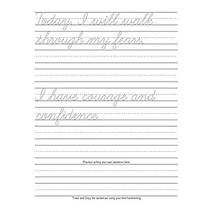 Cursive Handwriting Workbook for Teens: A cursive writing practice workbook for young adults and teens