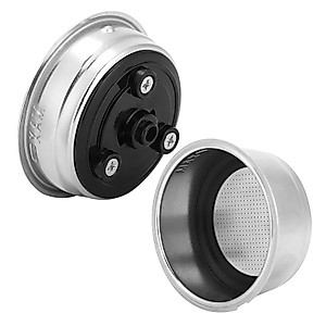 cdipkif 2Pack Pressurized Coffee Filter Basket 51mm Coffee Portafilter Basket Detachable Espresso Machine Portafilter Basket Replacement (single double serving suit)