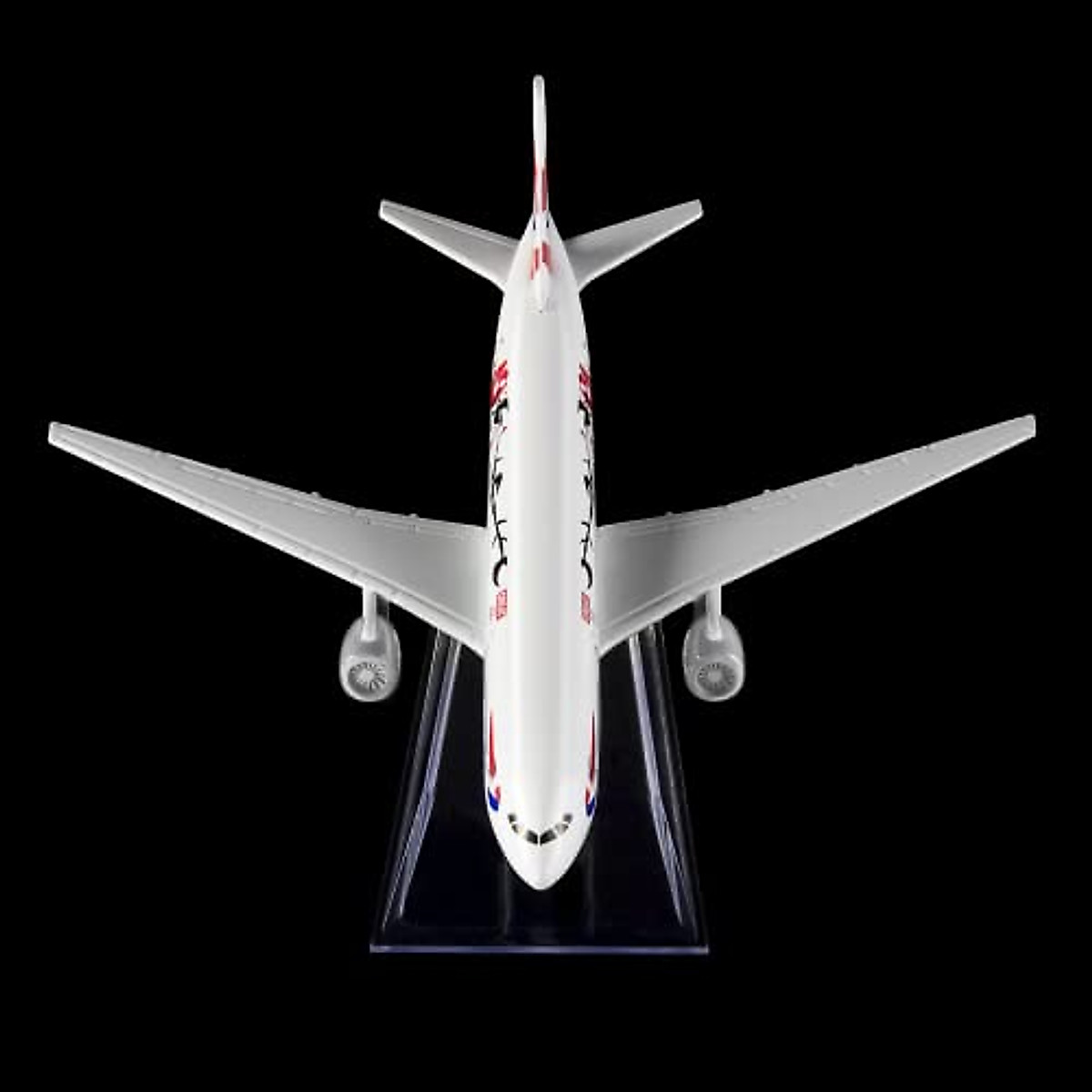 24-Hours The British Plum B777 Alloy Metal Model Aircraft Child Birthday Gift Plane Models Chiristmas Gift 1:400