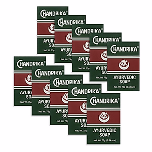 Chandrika Soap Ayurvedic Herbal And Vegetable Oil Soap - 2.64 Oz - Case Of 10