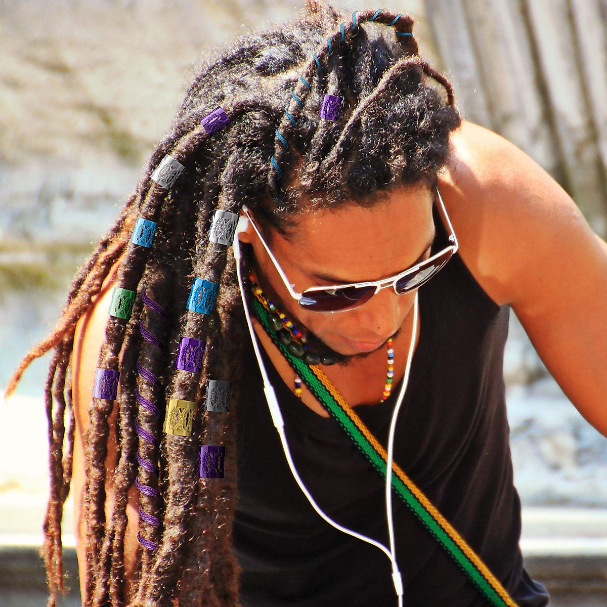 162 Pieces Hair Accessory Set - 12 Braiding Strings for Hair and 150 Metal Cuffs in Colorful Designs