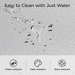 RoyalCraft 5 Pieces Patio Furniture Set, All Weather PE Wicker Rattan Outdoor Furniture with Coffee Table and Loveseats, Outdoor Sectional Sofa for Lawn Backyard Poolside Porch Garden, Grey