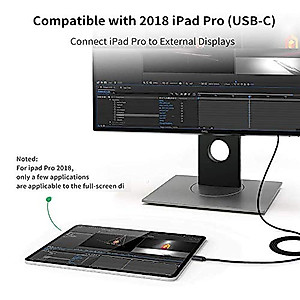 Mini DisplayPort to USB C Cable, HAOYU USB C to Mini DisplayPort,(Unidirectional), 4K@60Hz, HDCP 2.2, Compatible for MacBook Pro 2022-2016/ M1,MacBook Air, Surface Book 2,Galaxy S21/S22 (6 FT)