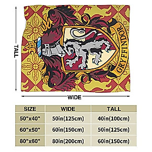 DIGOOD Gryffin-Dor Blanket Micro Fleece Throw Blanket Soft Cozy Blankets for Bed Couch Living Room 50 X 40 Inch, 50''x40''