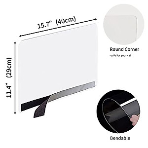 6 Pack Cat Litter Box Pee Shields, High Side Open Top Kitty Litter Pan Shield - Keep Litter in The Pan, (Litter Box Not Included)