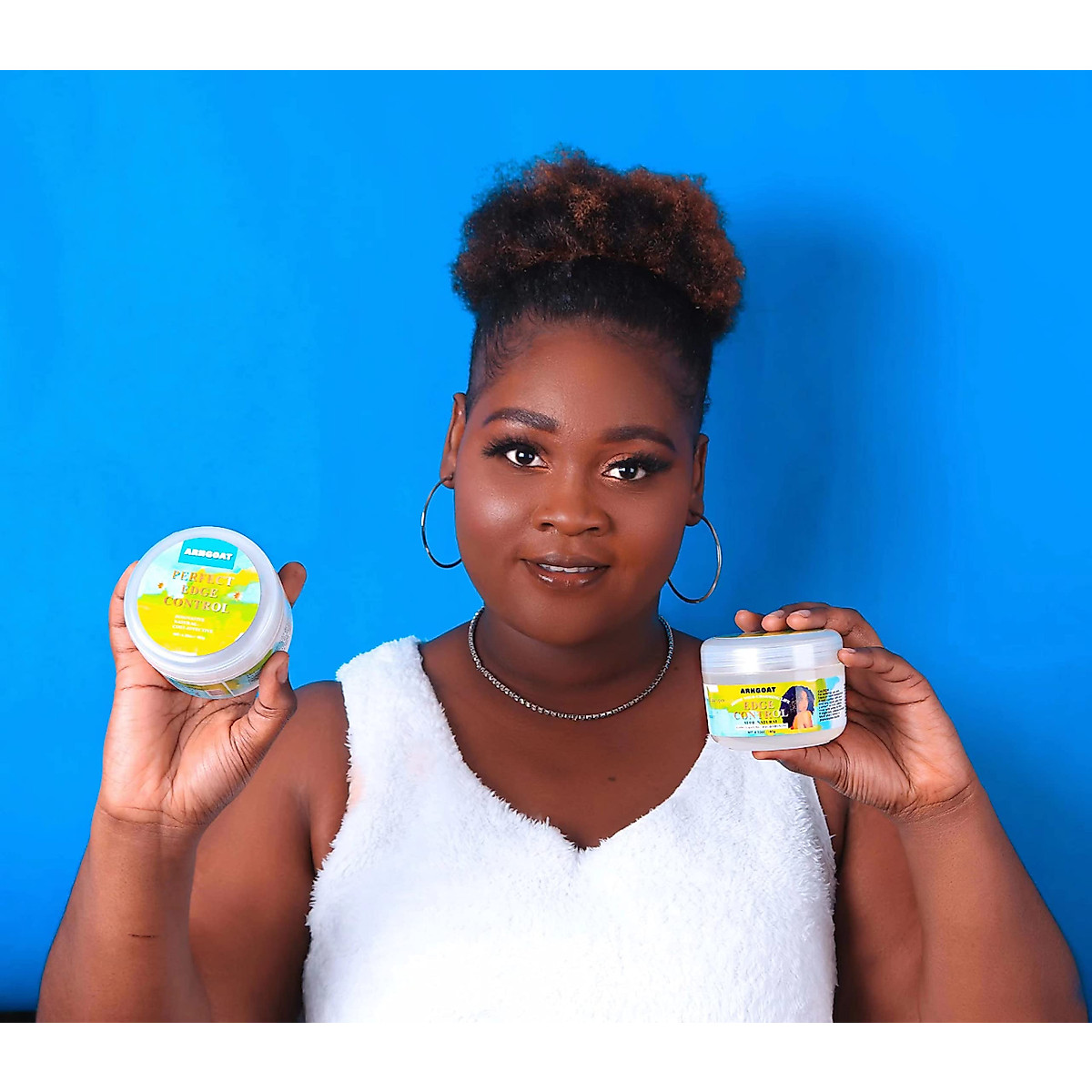 ARHGOAT Edge Control Perfect Performance Long Lasting No White Residue Extreme Strong Hold High Shining with Aloe Natural Formula Hair Gel for Women, 6.53 Ounces (PACK OF 1)