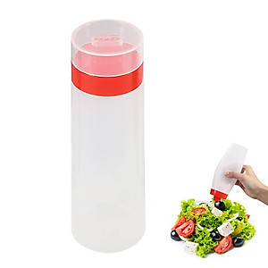AYNEFY Squeeze Bottle, 300ml Plastic Squeeze Condiment Bottles with 4-Hole, Ketchup Squeeze Bottle, Sauce Bottle, Safe, for Ketchup Jam Mayonnaise Olive Oil Vinegar