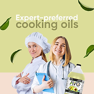 AVO NON GMO 100% Avocado Oil, 1 Gallon 128 Fl-oz, NO Preservatives Added