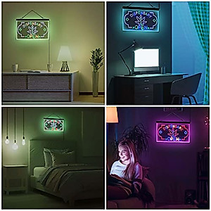 Dispensary Store Open Tri-color Led Neon Sign White & Blue & Orange 17.7 x 13.6 Inches st9s43-i3374-wbo