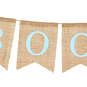 boot or bow banner, boy or girl burlap banner, baby shower burlap shower decorations, baby gender reveal party