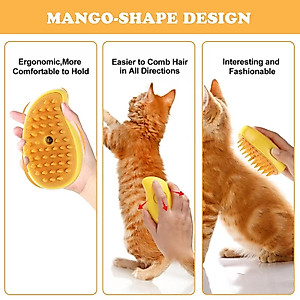 New 3 In1 Steamy Pet Cat Brush Cleanser Vapor, Cat Steam Brush, Cat Hair Brush with Steamer,Steaming Pet Hair Brush, Pet Cat Comb with Steam, Spray Comb for Cats, Steam Pet Brush for Dogs Cats