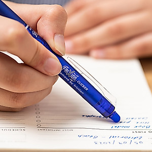 Pilot FriXion Clicker Retractable Erasable Gel Pens, Fine Point, Blue Ink (6)