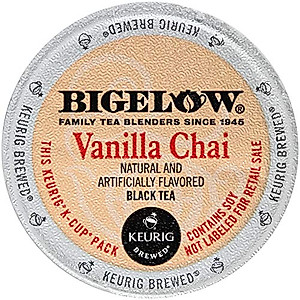 Bigelow Vanilla Chai Black Tea Keurig K-Cups, 24 Count Box (Pack of 1), Caffeinated 24 K-Cup Pods Total