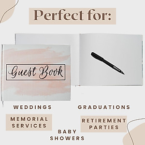 Paper 'n Such Wedding Guest Book – Guest Book Wedding Reception, Graduation, Baby Shower Polaroid Pictures Guest Book – GuestBook for Vacation Homes – Bridal Shower or Any Party