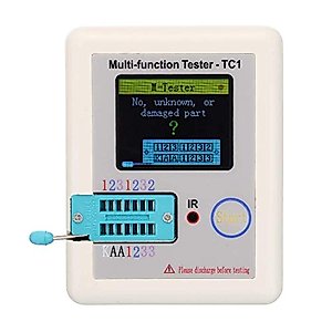 Multi-Function Tester, 3.5 inch Colorful Display Pocketable Multifunctional TFT Backlight Transistor LCR-TC1 Tester for Diode Triode Capacitor Resistor Transistor LCR ESR NPN PNP MOSFET LW21