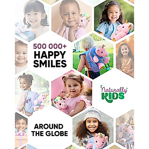 Naturally KIDS Pink Unicorn Toys for 3 Year Old Girl, 3 Year Old Girl Gifts, Gifts for 2 Year Old Girls, Gifts for 3 Year Old Girl, Toddler Unicorn Backpack