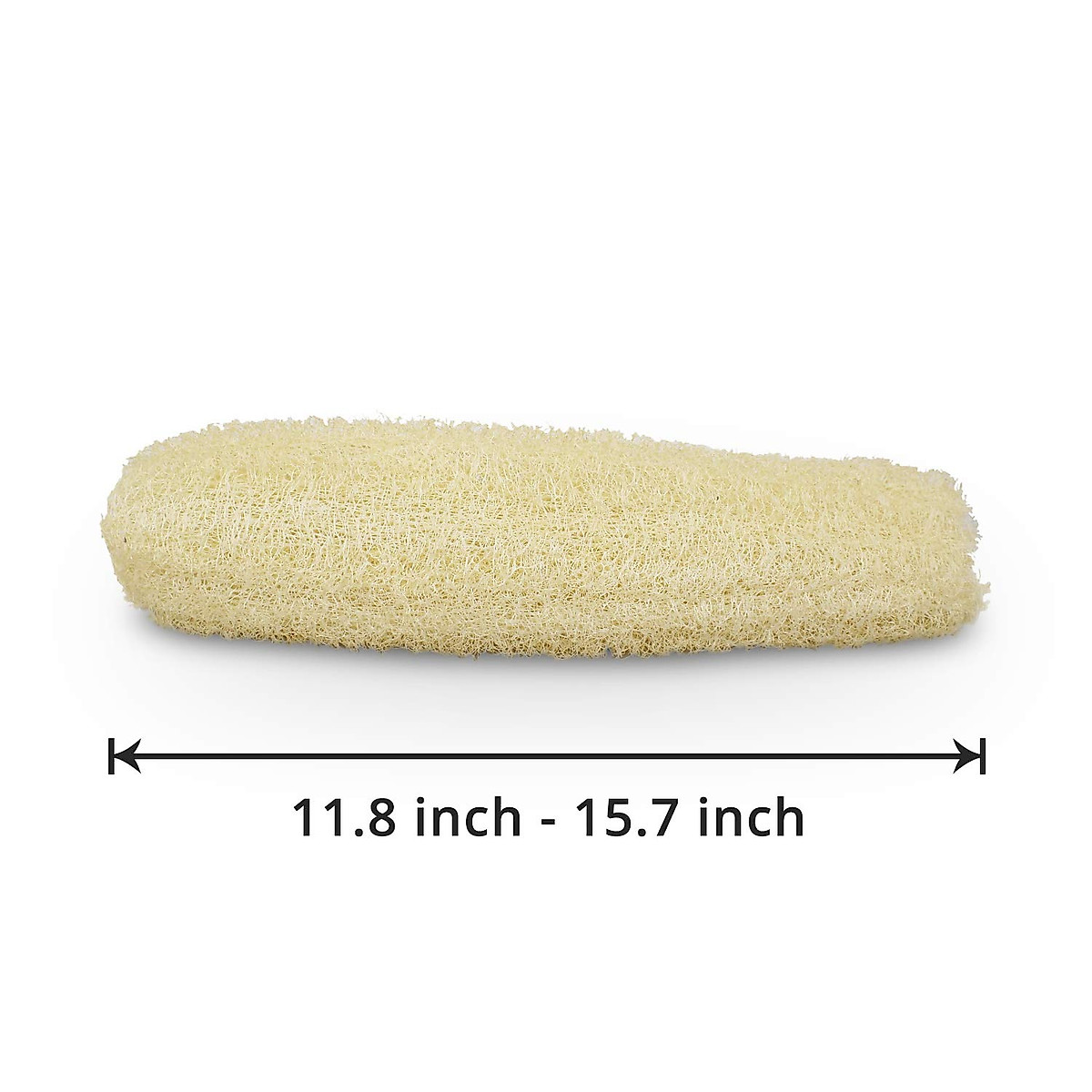 Natural Organic Loofah Sponges Large Exfoliating Shower Bath Loofah Luffa Loofa Body Scrubbers Sponges for SPA Beauty Bath and Radiant Skin, Pack of 4