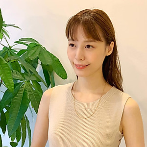 FAIRY CULLET 18k Solid Gold Necklace, 18k Yellow Gold Kihei Chain with Japan Mint mark 19.6 inches 5g Gold Necklace Jewelry for Woman and Men