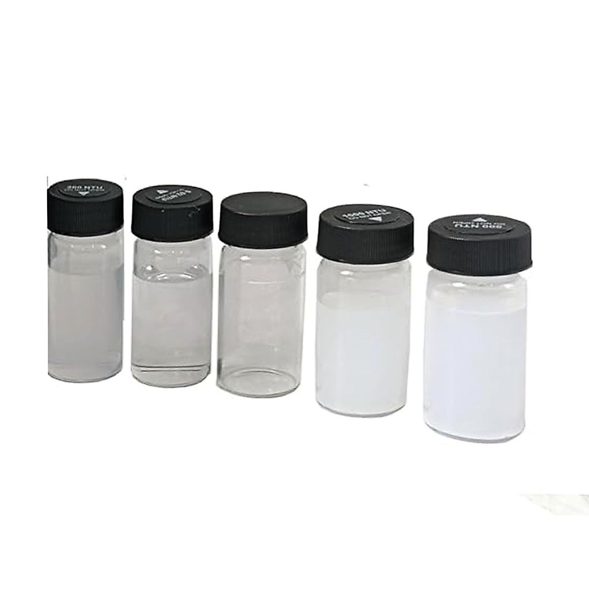 VTSYIQI Turbidimeter Glass Vials Pack of 4 Storage Bottle with No Calibration Liquids for TB200 Portable Turbidity Meter