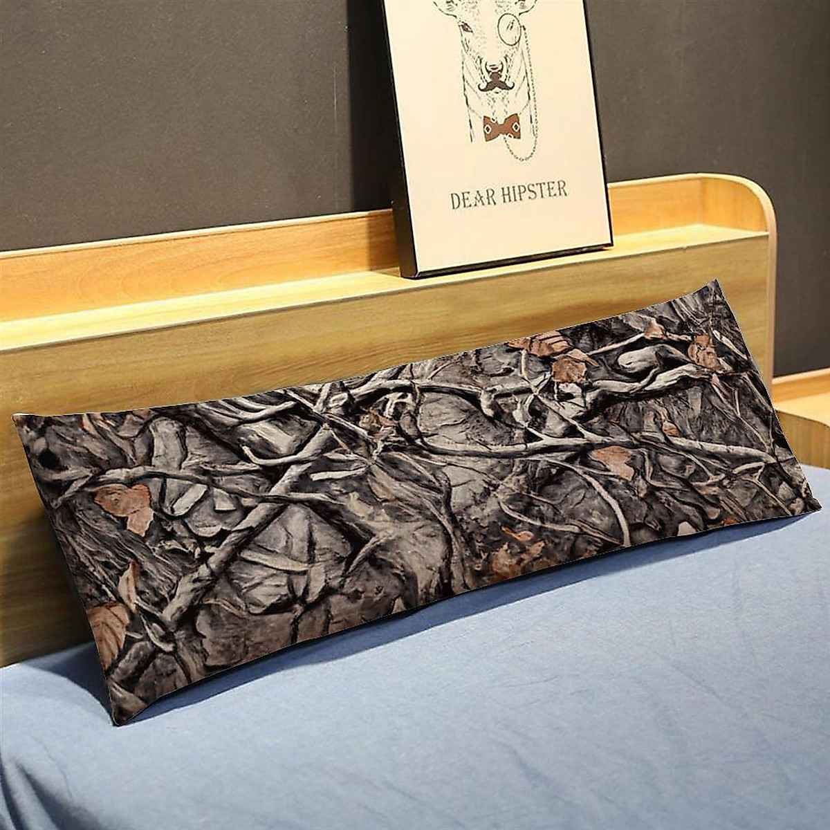 Tamengi Body Pillow Cover, Hunting Camouflage Pattern 8 Pillow Cover, Long Pillowcase with Zipper Closure, Bedding Bedroom Decor Home Gift