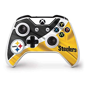 Skinit Decal Gaming Skin compatible with Xbox One S Controller - Officially Licensed NFL Pittsburgh Steelers Design